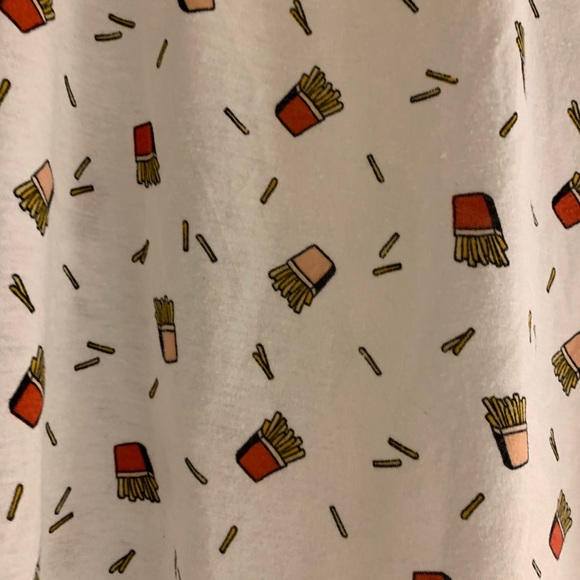 Wallflower | Tops | Wallflower White Faded Friyay Fries Crew Tshirt ...